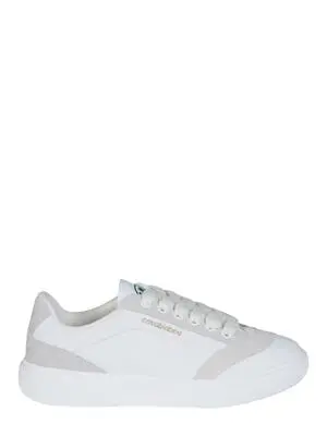 Casablanca Textured Lace-up Low-top Sneakers - White/cream