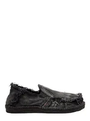 DIESEL® D-lukas Frayed Loafers - Black