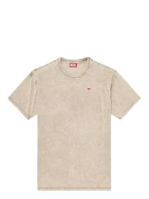 DIESEL® Logo-patch Cotton T-shirt - Beige