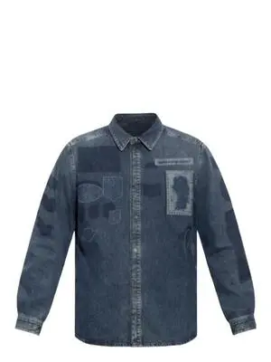 DIESEL® Long-sleeve Denim Shirt - Navy