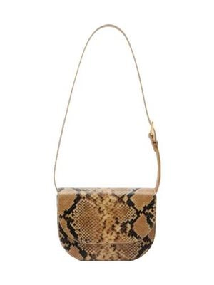 NILI LOTAN Francoise Snake-effect Leather Crossbody Bag - No