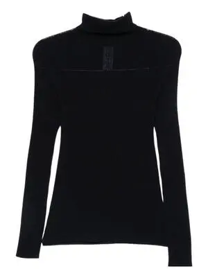 Fabiana Filippi Ribbed-knit Roll-neck Sweater - Black