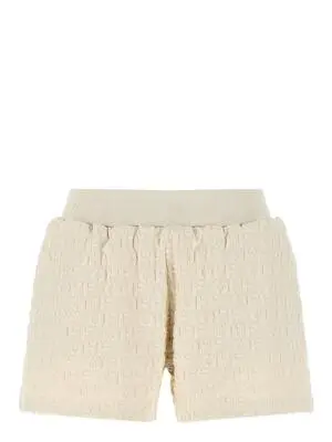 Off-White All-over Logo Terry Shorts - Beige