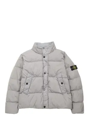 Stone Island Long-sleeve Stand-collar Down Jacket - Grey