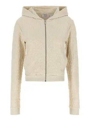 Off-White Long-sleeve Sweatshirt - Beige