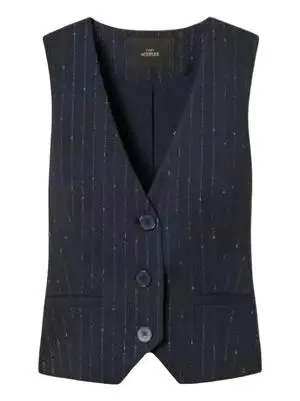 TWINSET V-neck Single-breasted Vest - Black