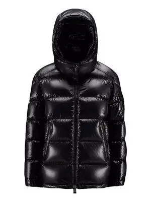 Moncler Maire Logo Patch Quilted Jacket - Black
