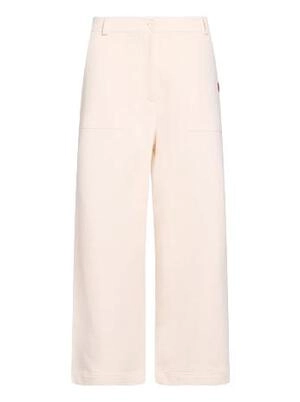 Moschino Cotton Track Pants With Logo Detail - Light Grey