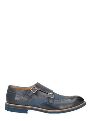 BALDININI Leather And Textile Loafers - Navy