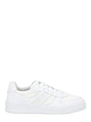 Hogan Sneakers Size Leather, Textile Fibers - White