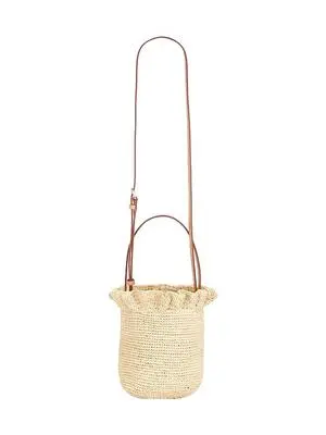 LOEFFLER RANDALL Crochet Top Handle Bag - Natural