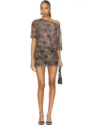 Superdown Olya Mini Dress - Leopard