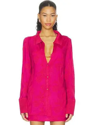VIX PAULA HERMANNY Lara Shirt In Pink - Multi