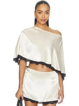 SNDYS. Zaley Poncho Top - Cream