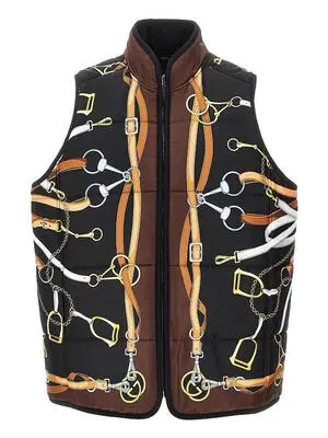 Gucci Reversible Silk Twill And Quilted Cotton Vest - Multicolor