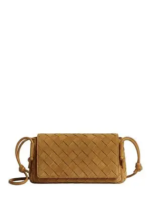 Bottega Veneta Suede Pouch - Brown