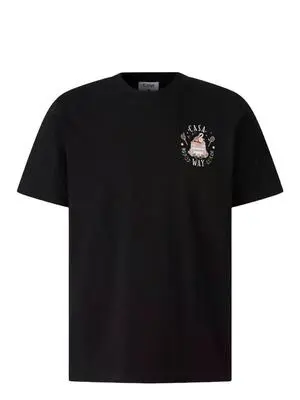 Casablanca Graphic-print Cotton T-shirt - Black