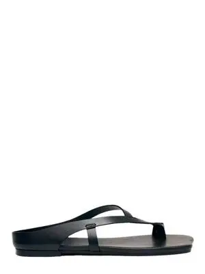 ALOHAS Dawn Toe-strap Flat Sandals - Black