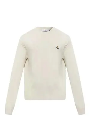 VIVIENNE WESTWOOD Orb-embroidered Sweater - Neutrals