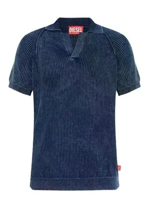 DIESEL® Ribbed-knit T-shirt - Blue