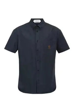 VERSACE Medusa-embroidered Patch-pocket Shirt