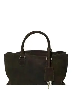 OSOI Brot Calf Suede Shoulder Bag - Brown