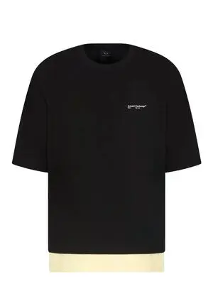 Armani Exchange Logo-print T-shirt - Black