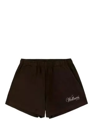 SPORTY & RICH Disco Mini Shorts - Brown