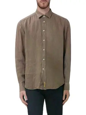 B.D.BAGGIES Long-sleeve Button-down Shirt - Brown