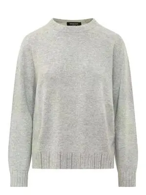 Fabiana Filippi Ribbed-trim Sweater - Grey