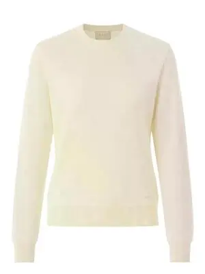 A.p.c. Philomena Embroidered Logo Crew Neck Sweater - Neutrals