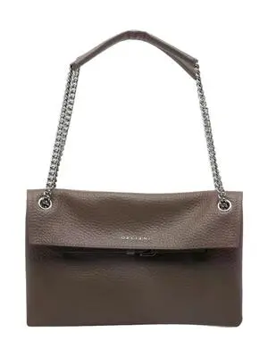 Orciani Small Venus Leather Shoulder Bag - Brown