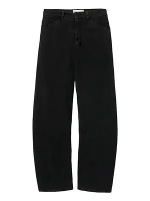 NILI LOTAN Tribeca Barrel-leg Trousers - Black