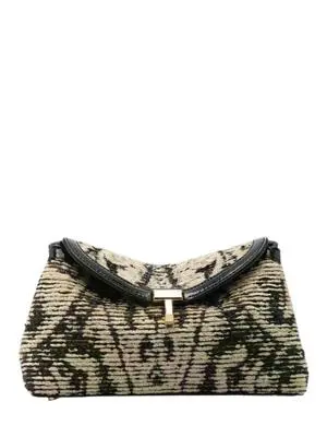 TOTEME Mini Paisley-pattern Clutch Bag - Neutrals