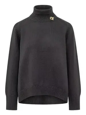 Fabiana Filippi Roll-neck Wool Sweater - Black