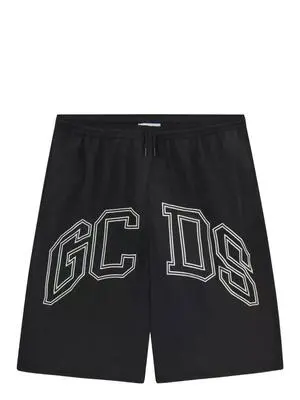 Gcds Logo-print Drawstring Swim Shorts - Black