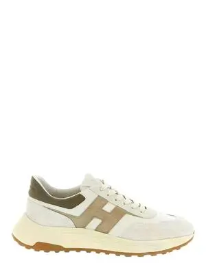 Hogan Hyperlight Logo-patch Sneakers - Neutrals
