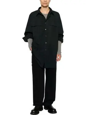 Études Studio Chest-pocket Long-sleeve Shirt - Black