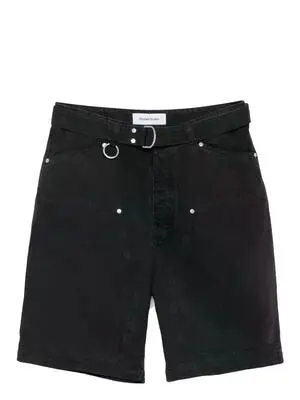 Études Studio Belted Carpenter Shorts - Black