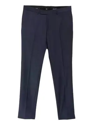 Karl Lagerfeld Tailored Pressed Crease Trousers - Blue