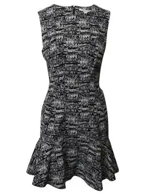 Diane Von Furstenberg Jaelyn Ruffle-hem Dress - Black
