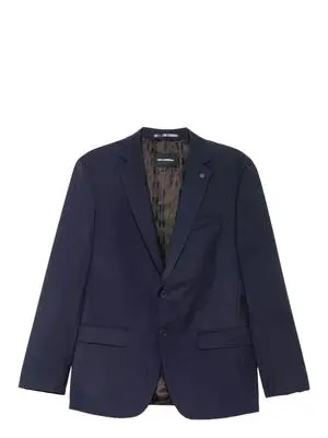 Karl Lagerfeld Single-breasted Buttoned Blazer - Blue