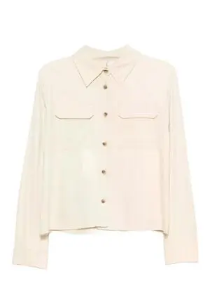 Liviana Conti Button-fastening Chest-pocket Shirt - Neutrals