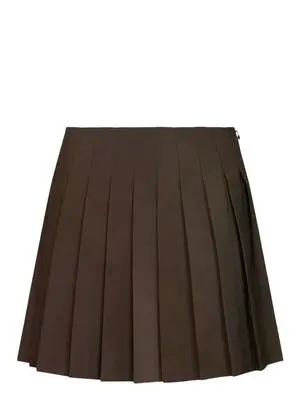 MAISON MARGIELA Pleated Skirt - Brown