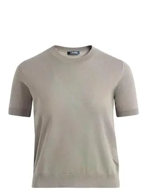 Max Mara S Max Mara Short Sleeve Knit T-Shirt Neutrals