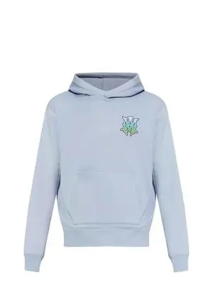 Amiri Logo-print Hoodie - Blue
