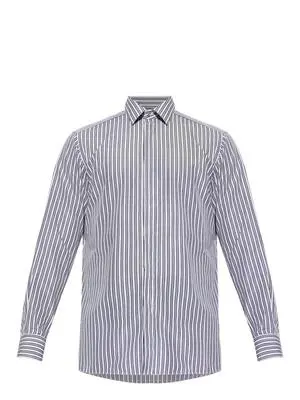 TOM FORD Striped Long-sleeve Shirt - White
