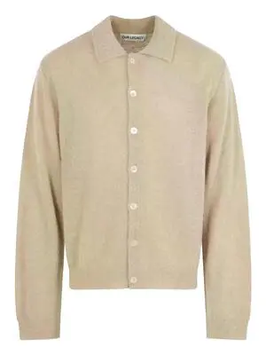 Our Legacy Evening Polo-collar Cardigan - Neutrals