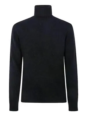 NUUR Turtle-neck Wool Sweater - Black