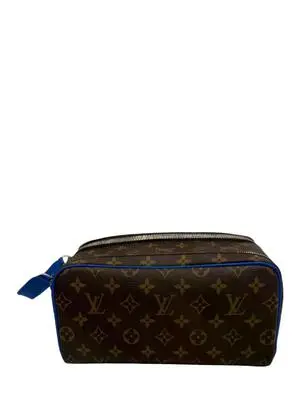 LOUIS VUITTON Monogram Dopp Kit Toiletry Bag - Brown